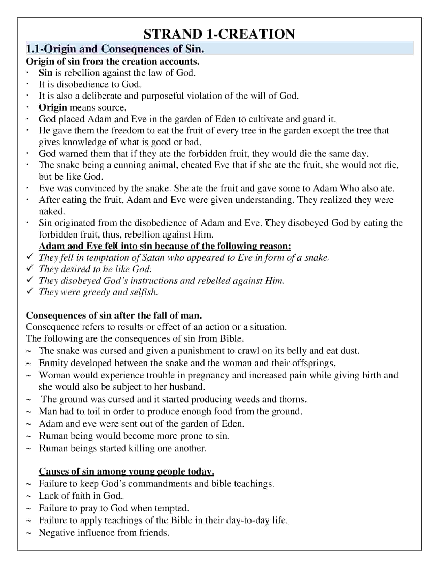 Grade 8 Rationalized CRE Notes Term 1 - Elimplex