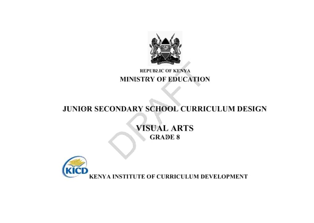 Grade 8 Visual Arts CBC Curriculum Design - Elimplex