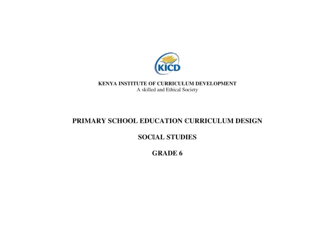 Grade 6 Social Studies CBC Curriculum Design - Elimplex