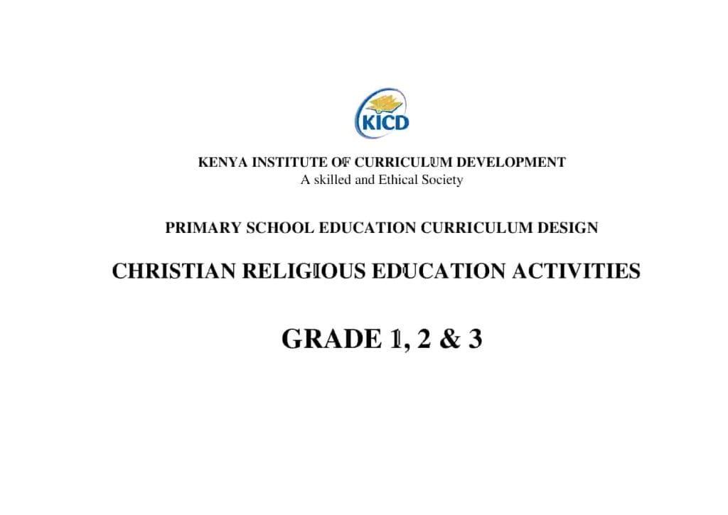 Grade 1 | 2 & 3 CRE Curriculum Design - Elimplex