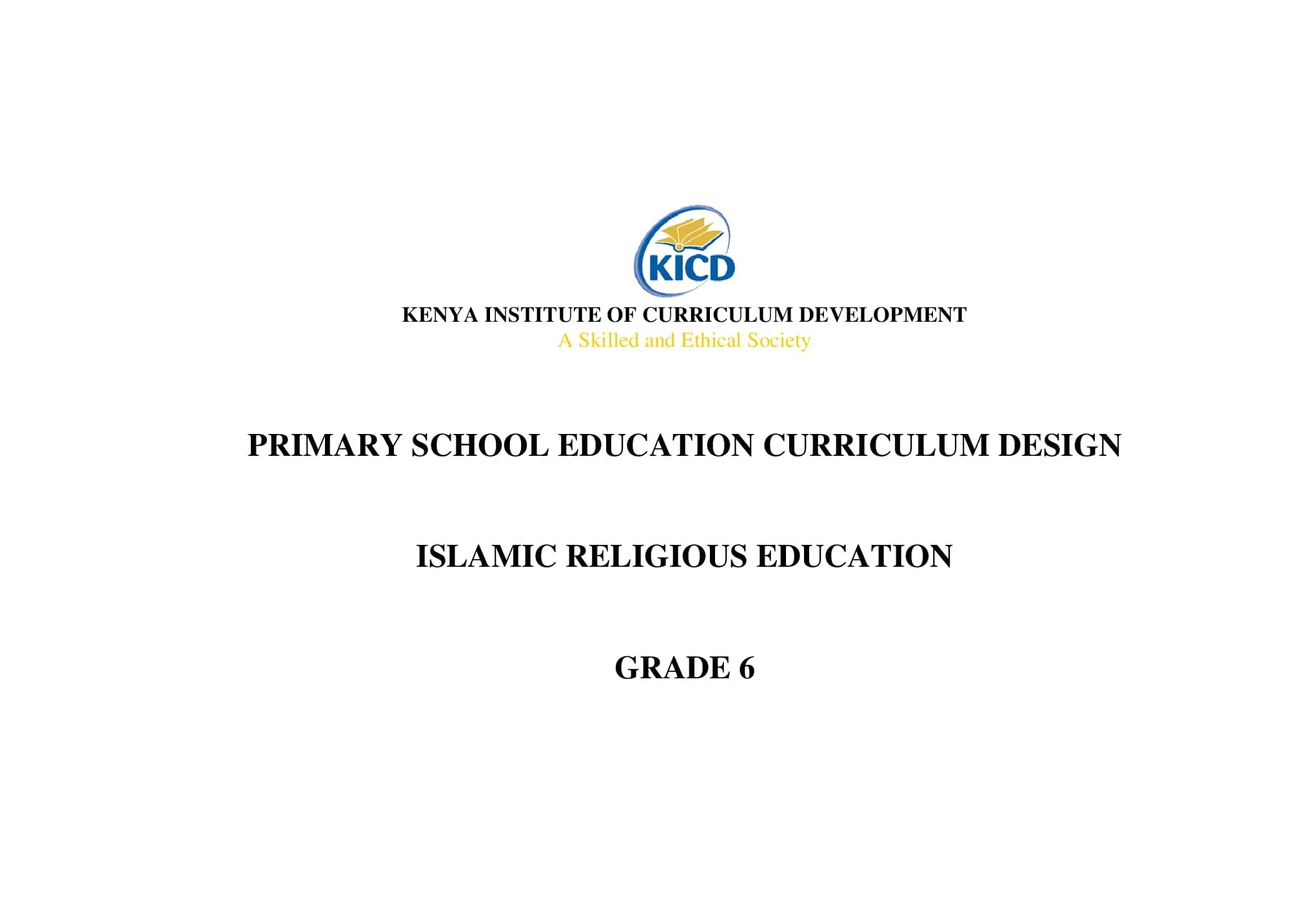 Grade 6 IRE CBC Curriculum Design - Elimplex