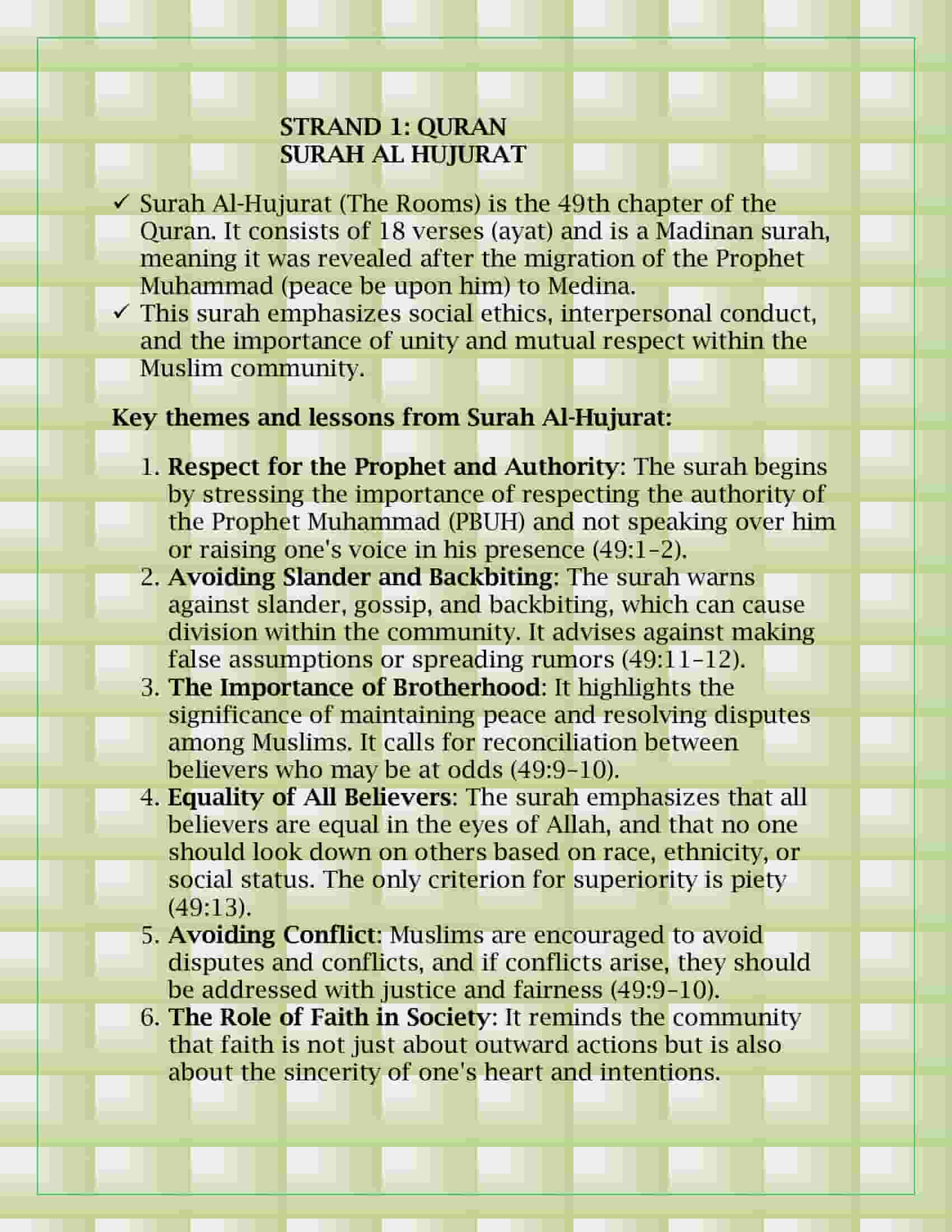 Grade 9 Rationalized Islamic Religious Education Notes-Term1,2&3 ...