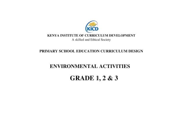 Grade 1 | 2 & 3 Environmental Activities curriculum design - Elimplex