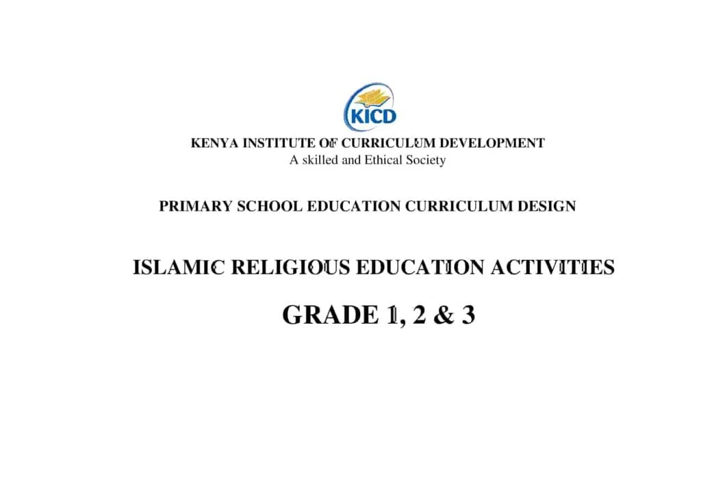 Grade 1 | 2 & 3 Islamic Religious Education curriculum design - Elimplex