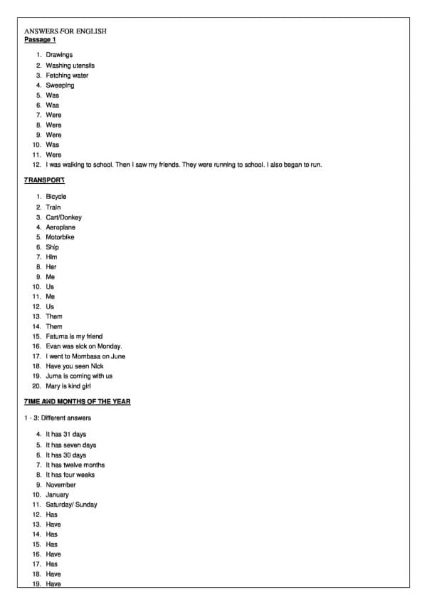 Sn1 Grade 2 CBC Revision Booklets Answers - Elimplex