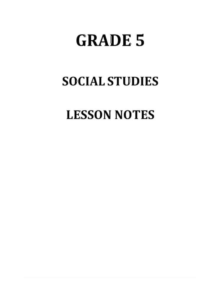Grade 5 Social Studies Notes version b - Elimplex