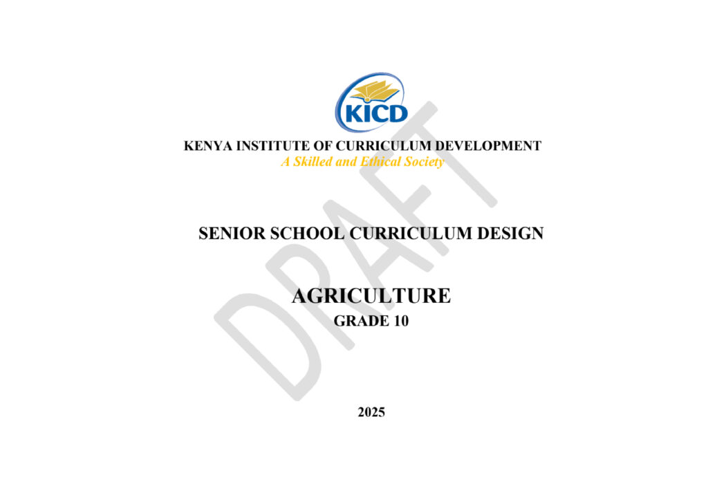 Grade 10 Agriculture Curriculum Design - Elimplex