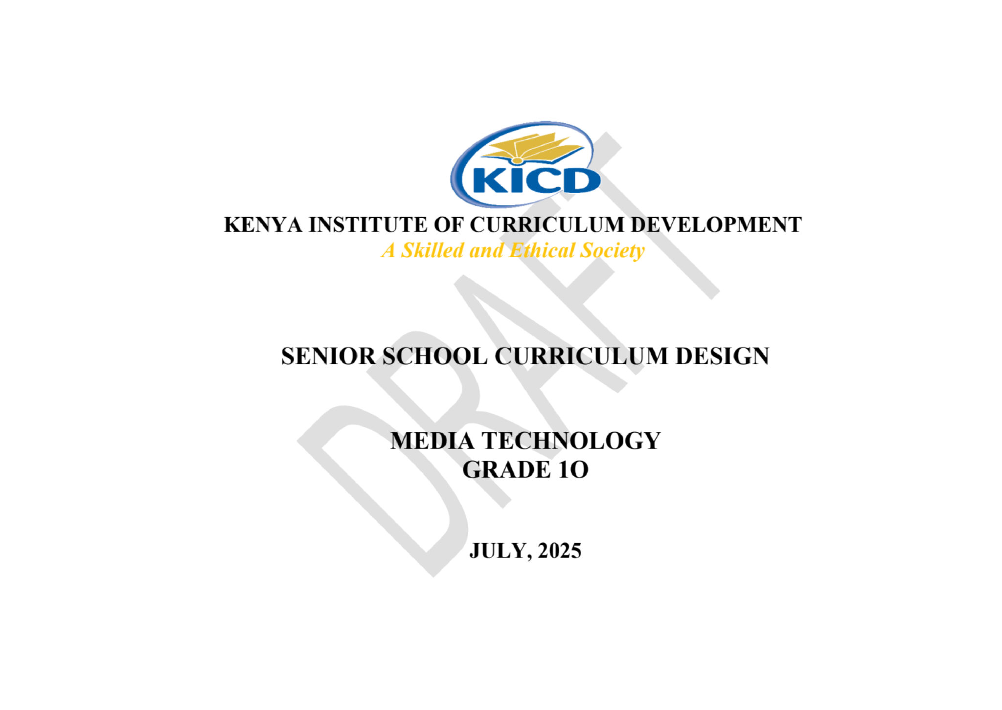 Grade 10 Media Technology Curriculum Design - Elimplex