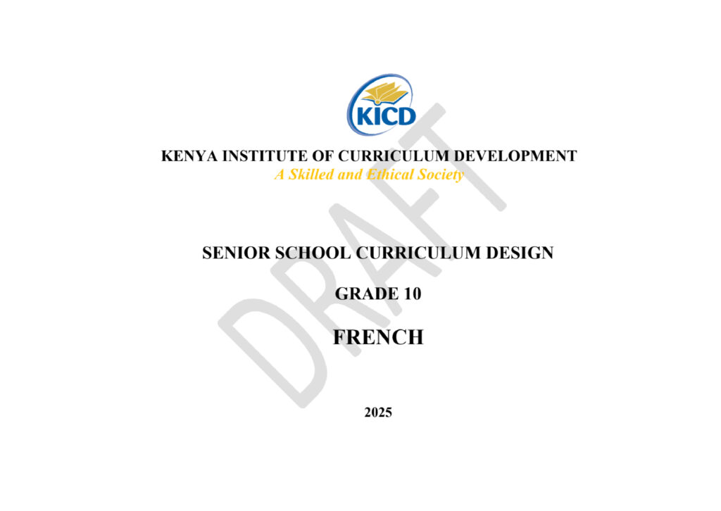Grade 10 French Curriculum Design - Elimplex