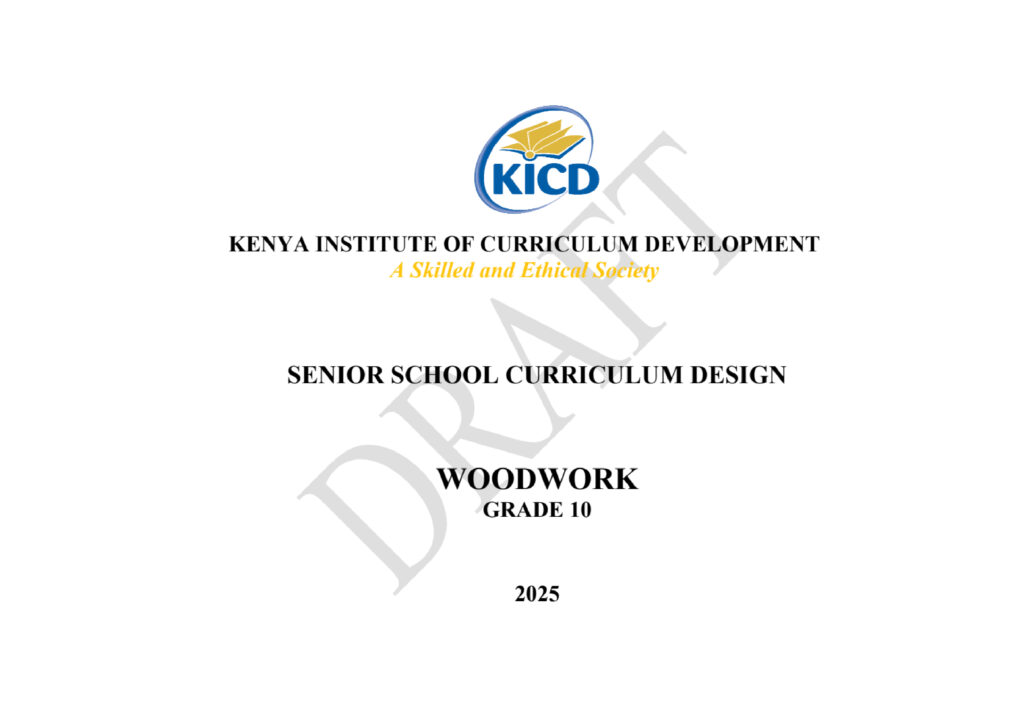 Grade 10 Woodwork Curriculum Design - Elimplex